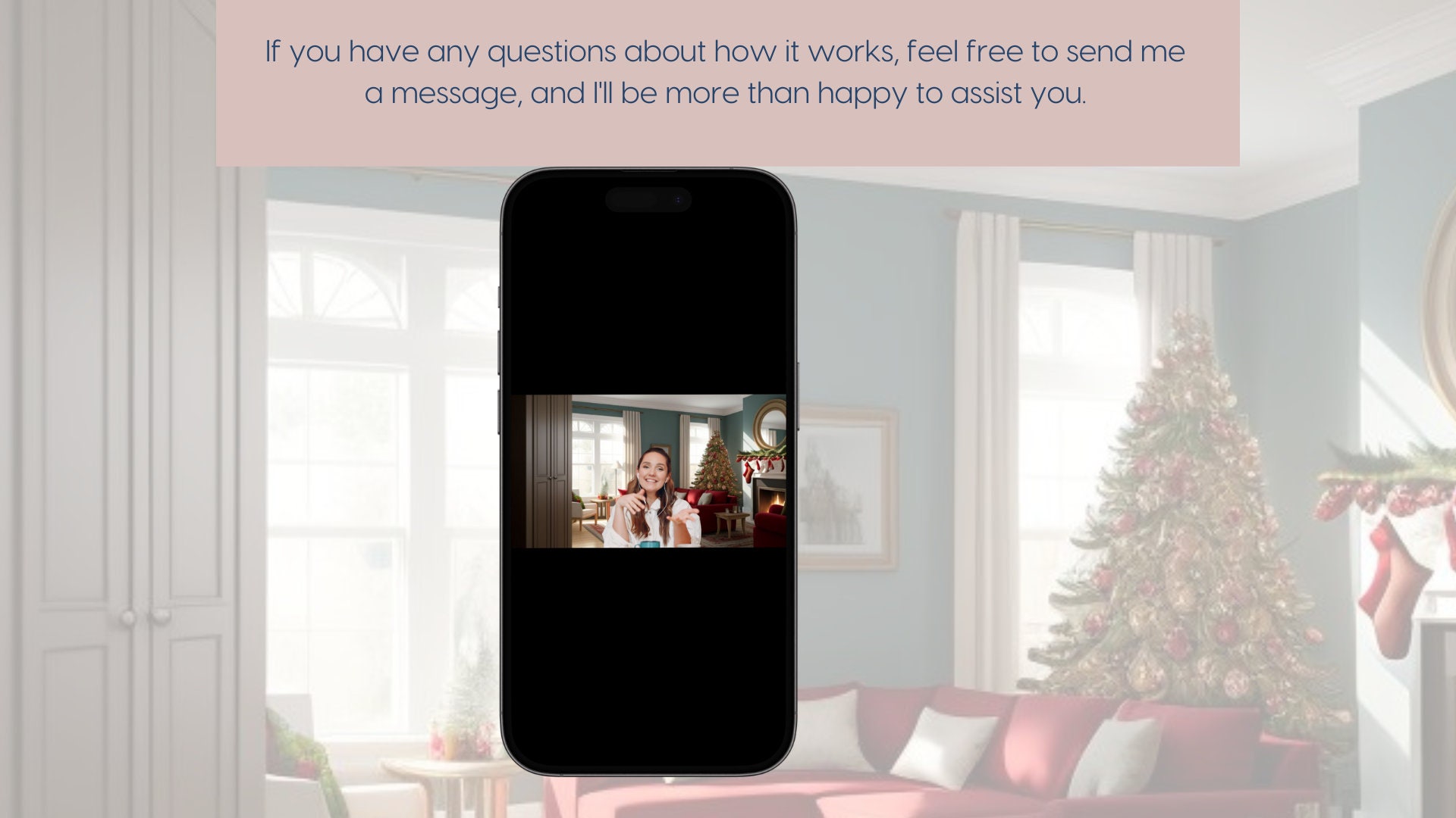 Christmas Virtual Background | Zoom Virtual Office | Office Background ...