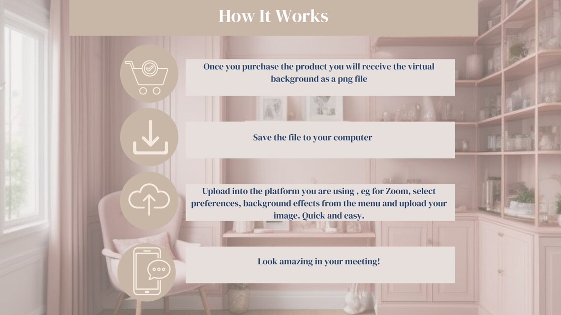 Pretty Pink Virtual Background Zoom Virtual Office Office Background ...