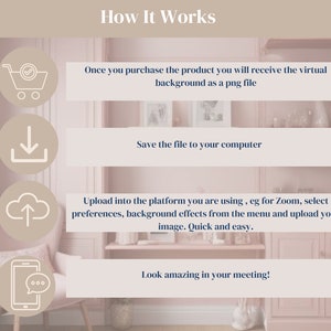 Pretty Pink Virtual Background Zoom Virtual Office Office Background ...