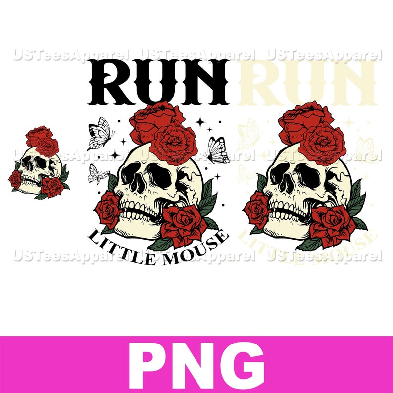 Run Little Mouse PNG Clip Art Instant Download Haunting - Etsy Australia