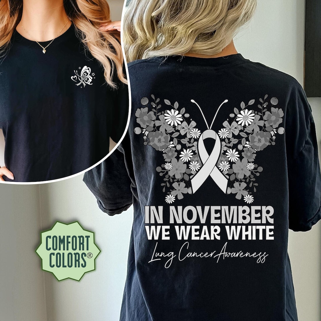 Comfort Colors Lung Cancer Awareness Shirts Lung Cancer - Etsy