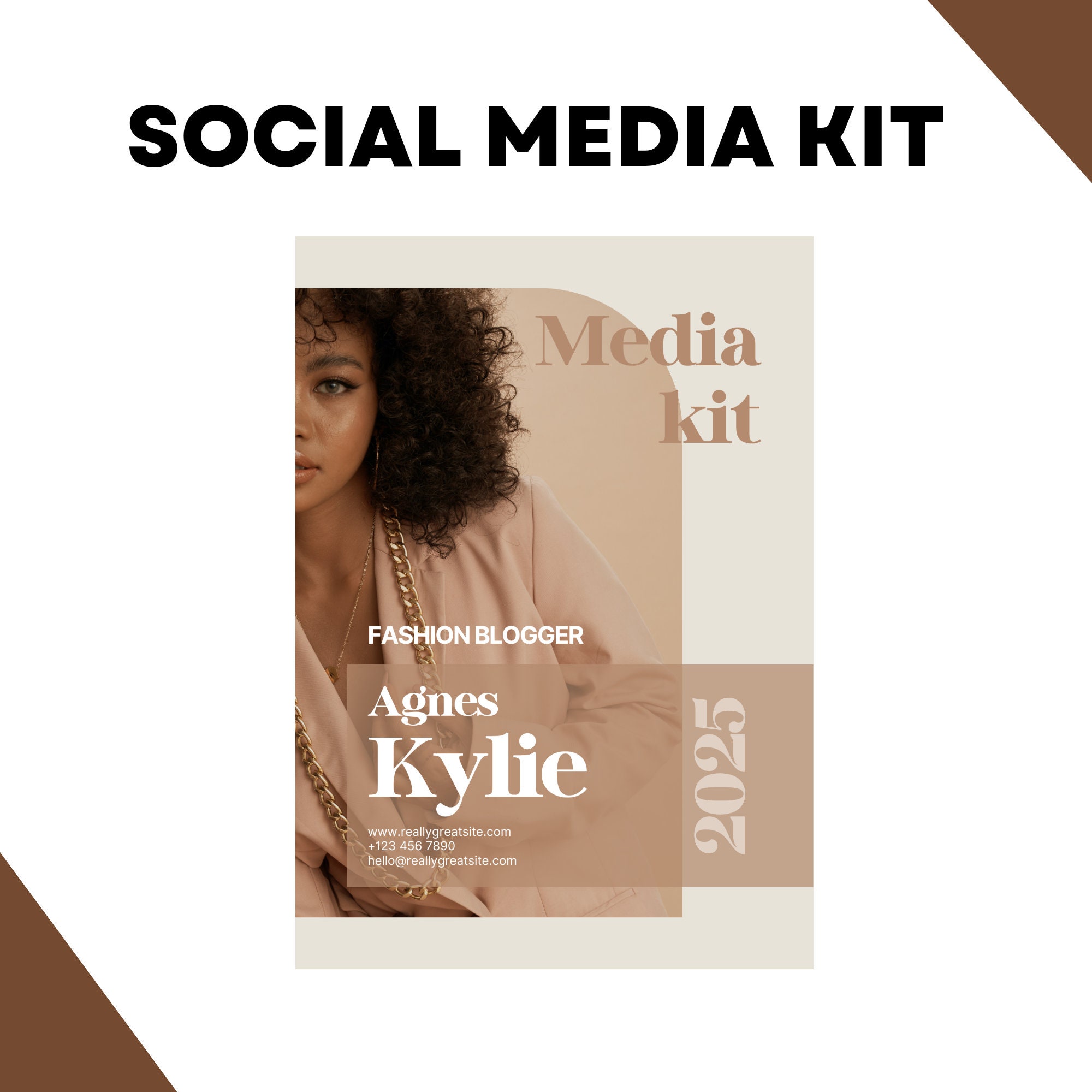 Social Media Kit, Influencer Media Kit, Content Creator Media Kit ...