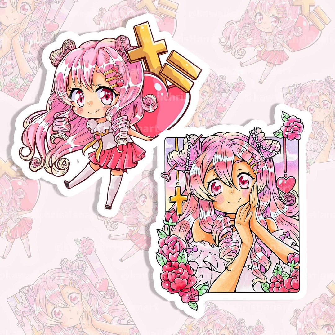 1 Corinthians 16:14 Christian Kawaii Sticker, Kawaii Stickers ...