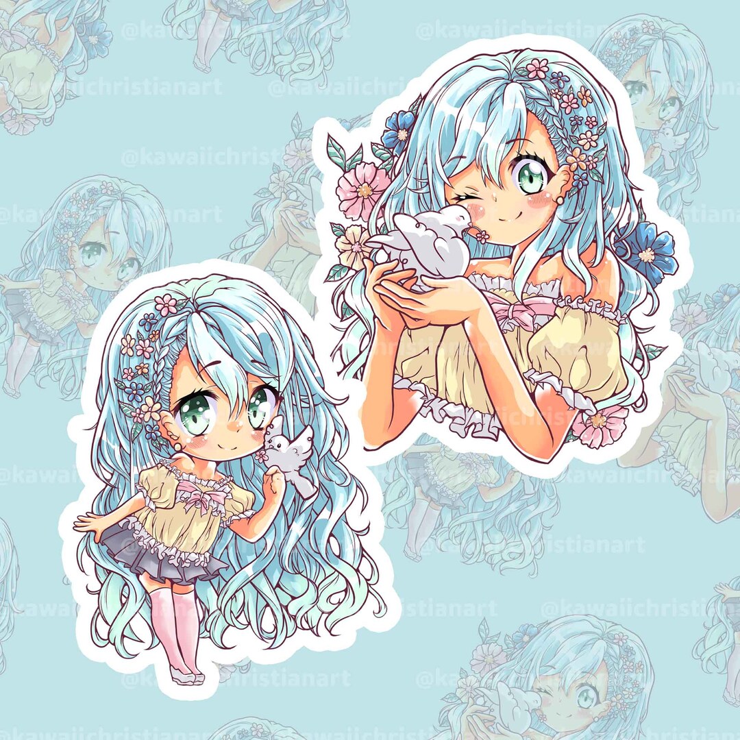 2 Corinthians 3:17 Christian Kawaii Sticker, Kawaii Stickers, Christian ...