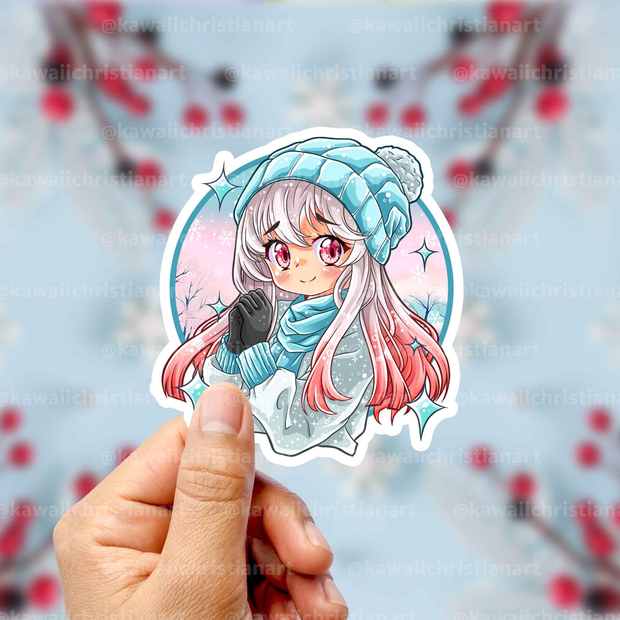 Isaiah 1:18 Christian Kawaii Sticker, Kawaii Stickers, Christian Bible ...