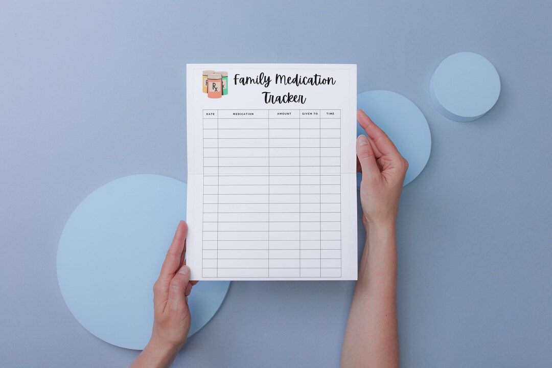 Family Medication Tracker - Etsy