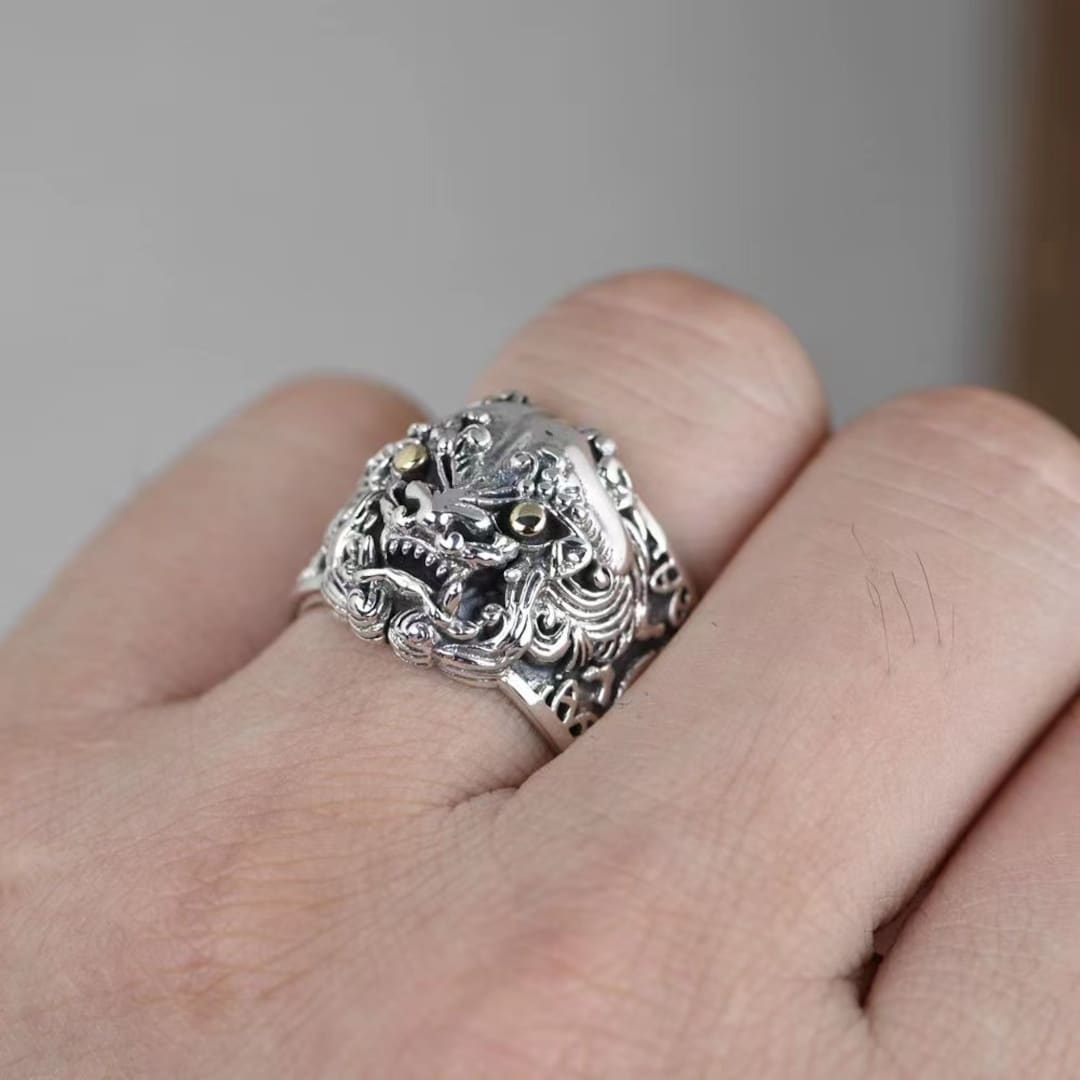 Lion Ring,925 Sterling Silver Lion Ring,birthday Gift, Zodiac Leo Gifts ...