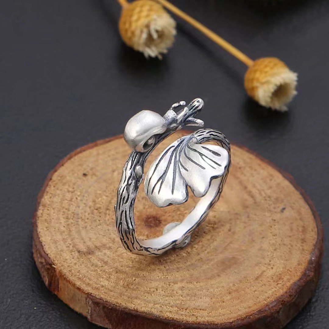 925 Sterling Silver Snail Ring, Animal Ring,nature Dainty Ring,snail ...