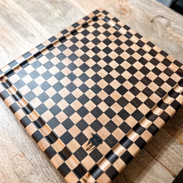 Checkered Cutting Board - Etsy
