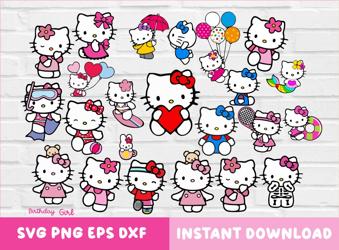 Kawaii Kitty Svg, Kawaii Kitty Svg Bundle, Cute Cat Svg, Kitty Svg, Kawaii Kitty Clipart, Kawaii ...
