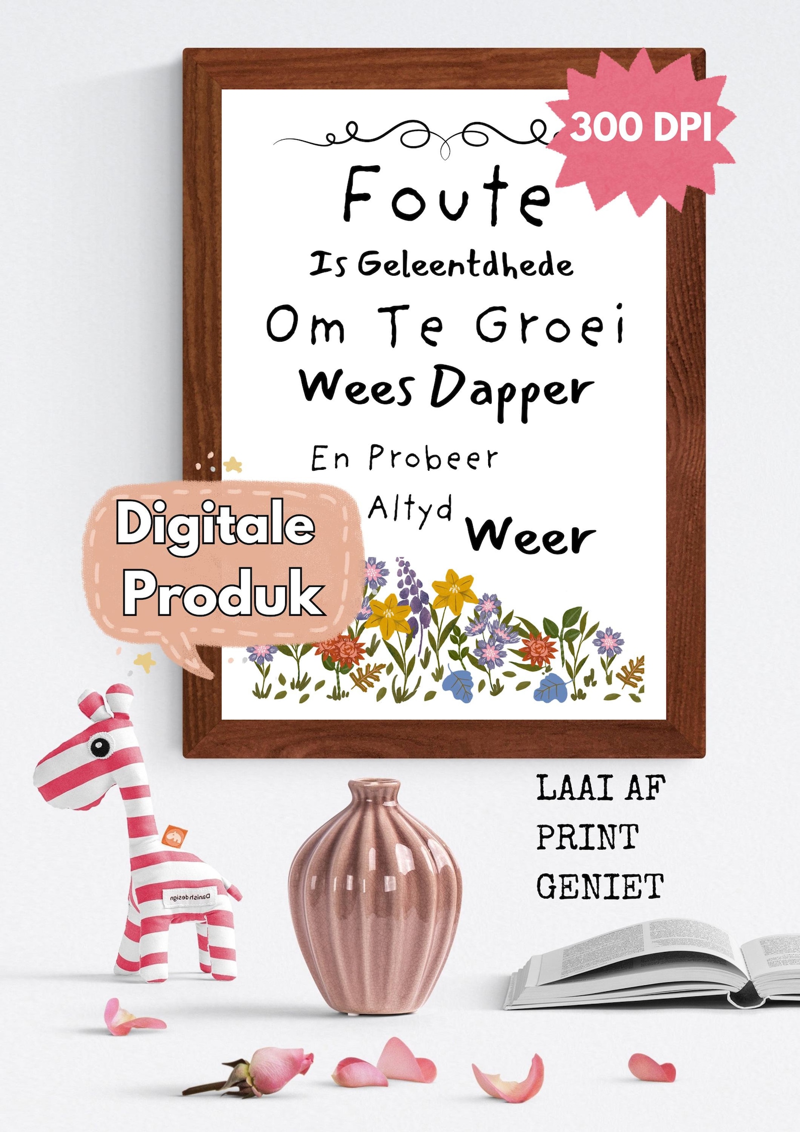 Afrikaans Motivational Poster, Classroom Decor (digital Download) - Etsy