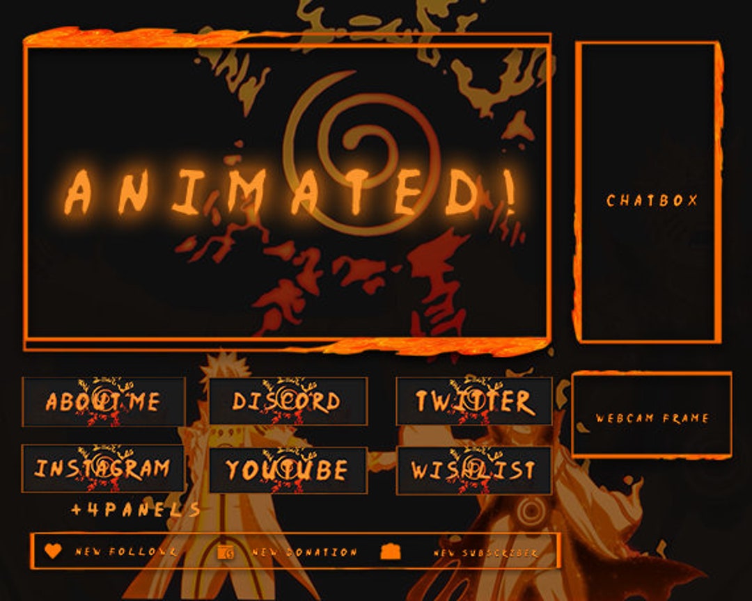ANIMATED SHINOBI 2 Stream Overlay & Stream Panels - Etsy