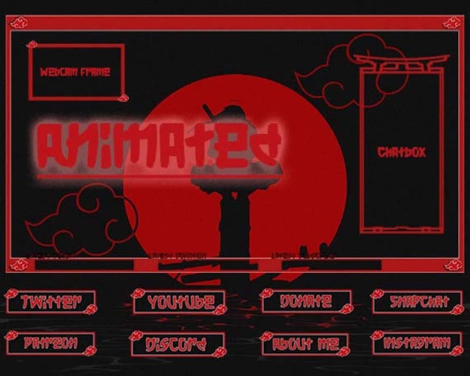 ANIMATED SHINOBI Stream Pack I Overlay and Twitch Panels - Etsy