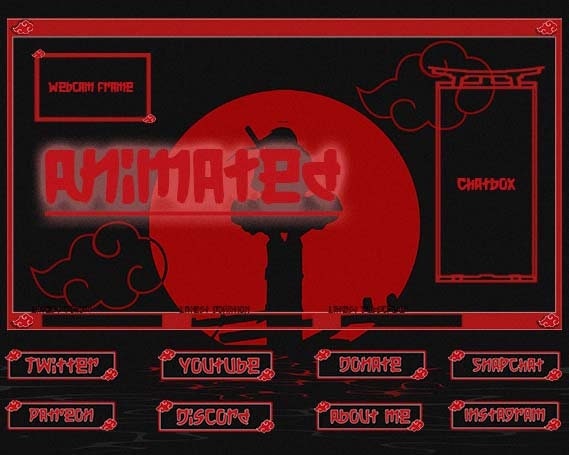 ANIMATED SHINOBI Stream Pack I Overlay and Twitch Panels - Etsy