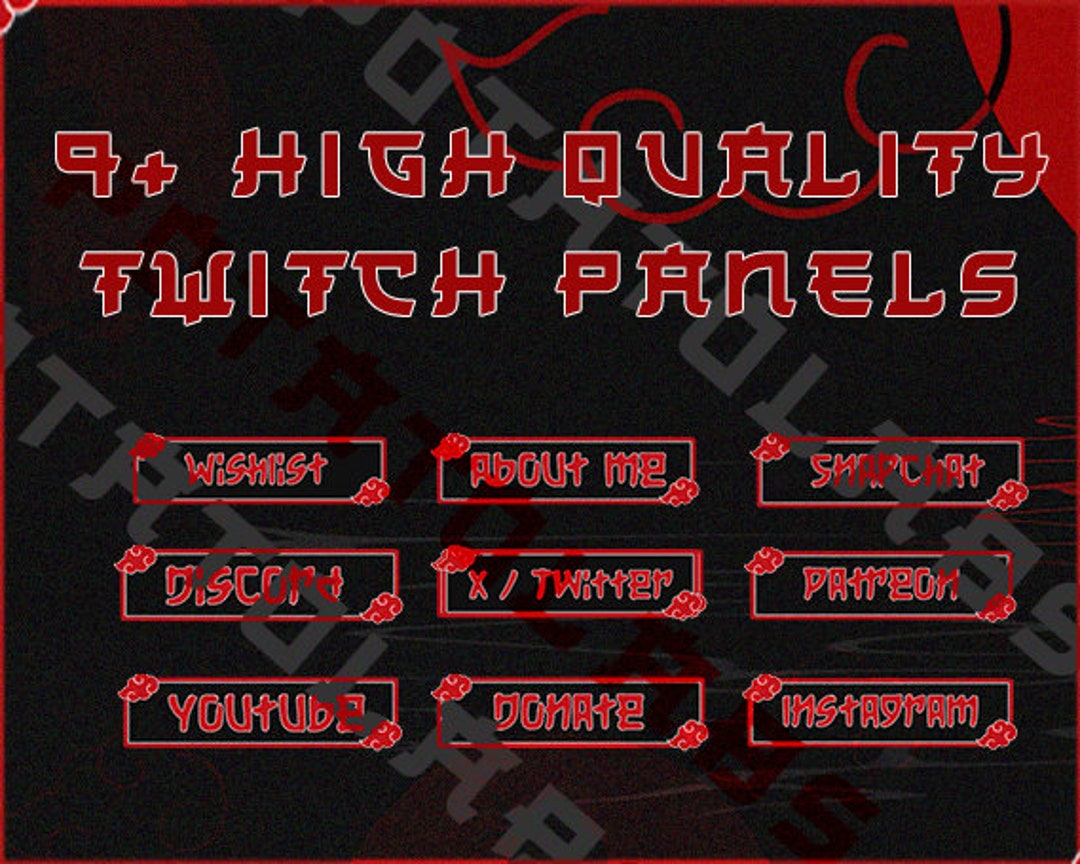 NINJA(HIGH QUALITY) Twitch Panels - Etsy