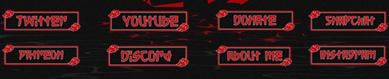 ANIMATED Akatsuki Itachi Stream Pack I Overlay and Twitch - Etsy