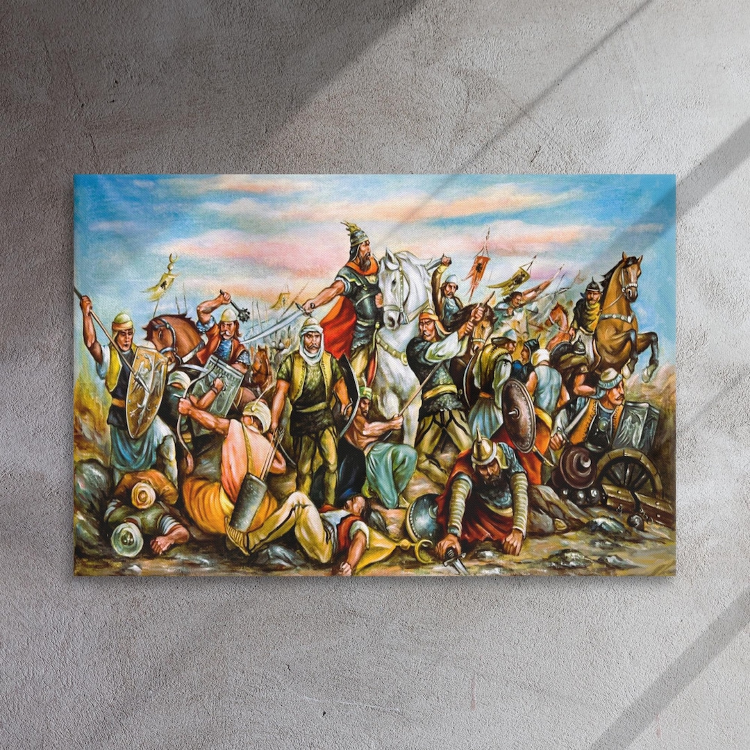 Gjergj Kastrioti Skenderbeu Canvas;skanderbeg Wall Art;albanian Warrior ...