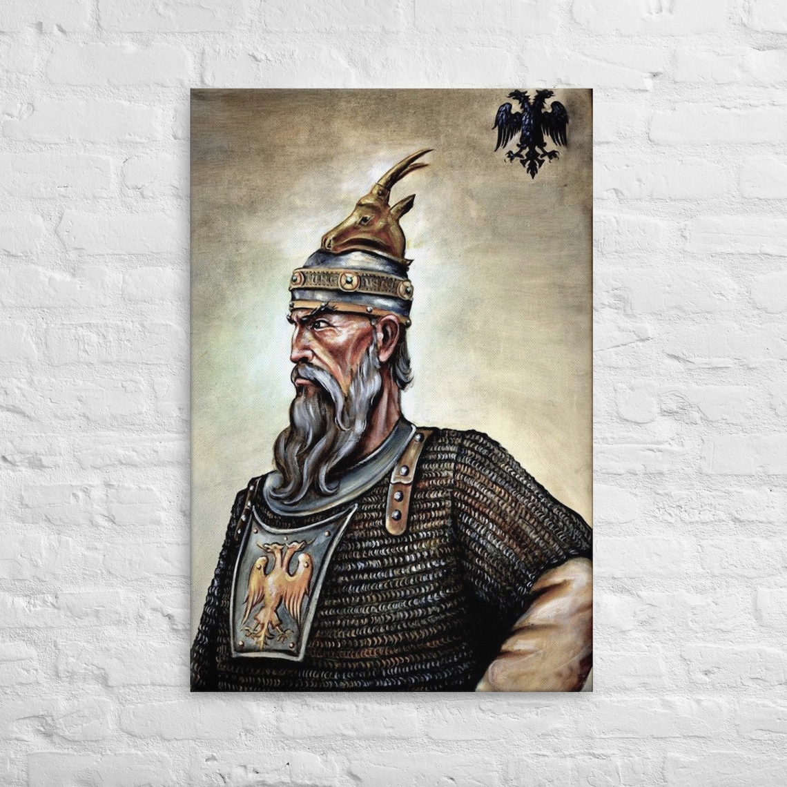Gjergj Kastrioti Skenderbeu Canvas Etsy