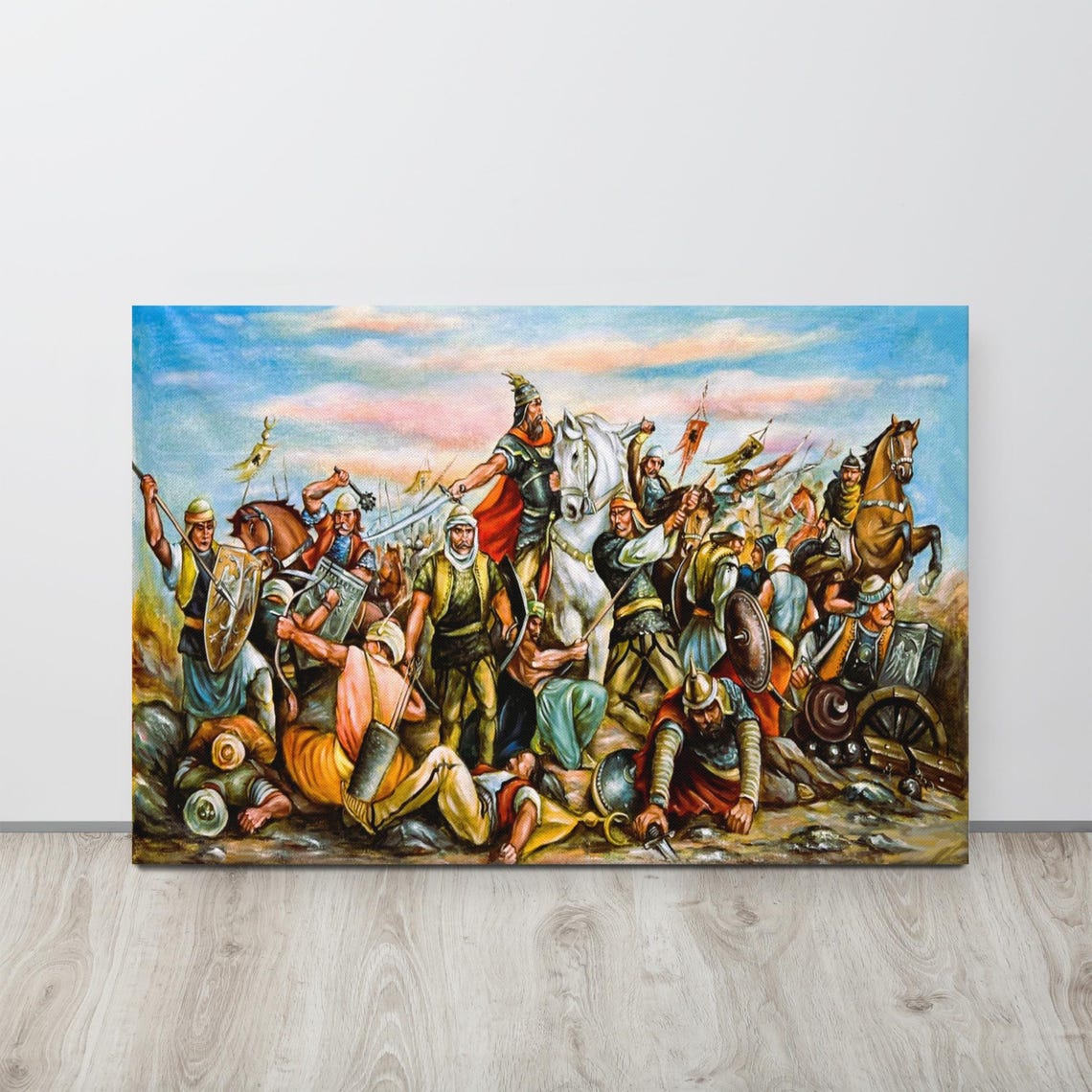 Gjergj Kastrioti Skenderbeu Canvas;skanderbeg Wall Art;albanian Warrior ...