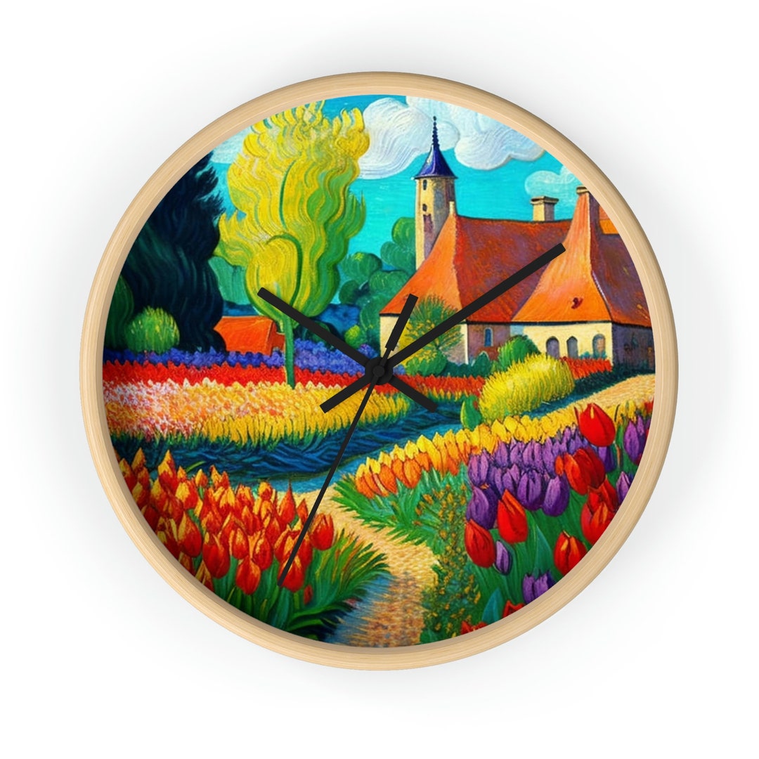 Van Gogh Clock Wall Decor Van Gogh Style Art Clock Home Interior Decor ...