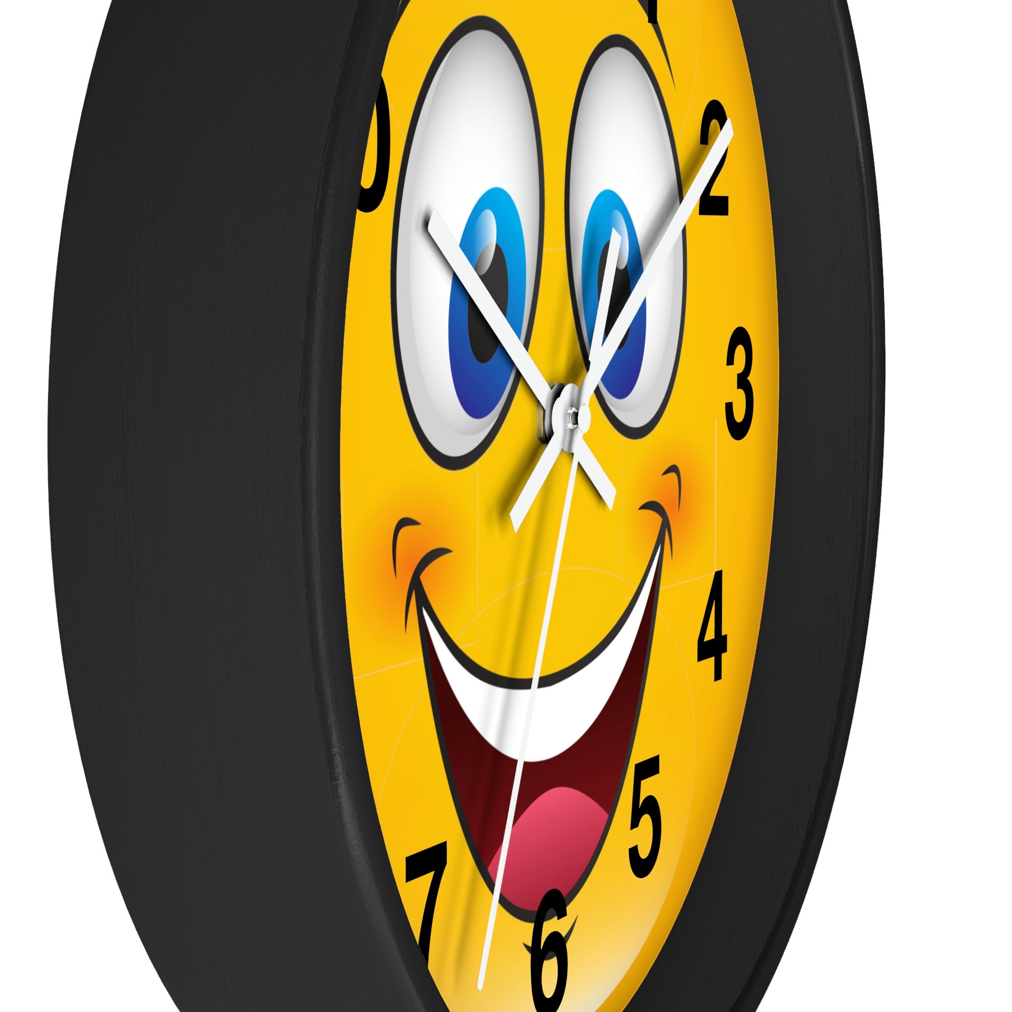 Smile Clock Face Smile Decor Clock Funny Decor Clock Wall Decor Clock ...