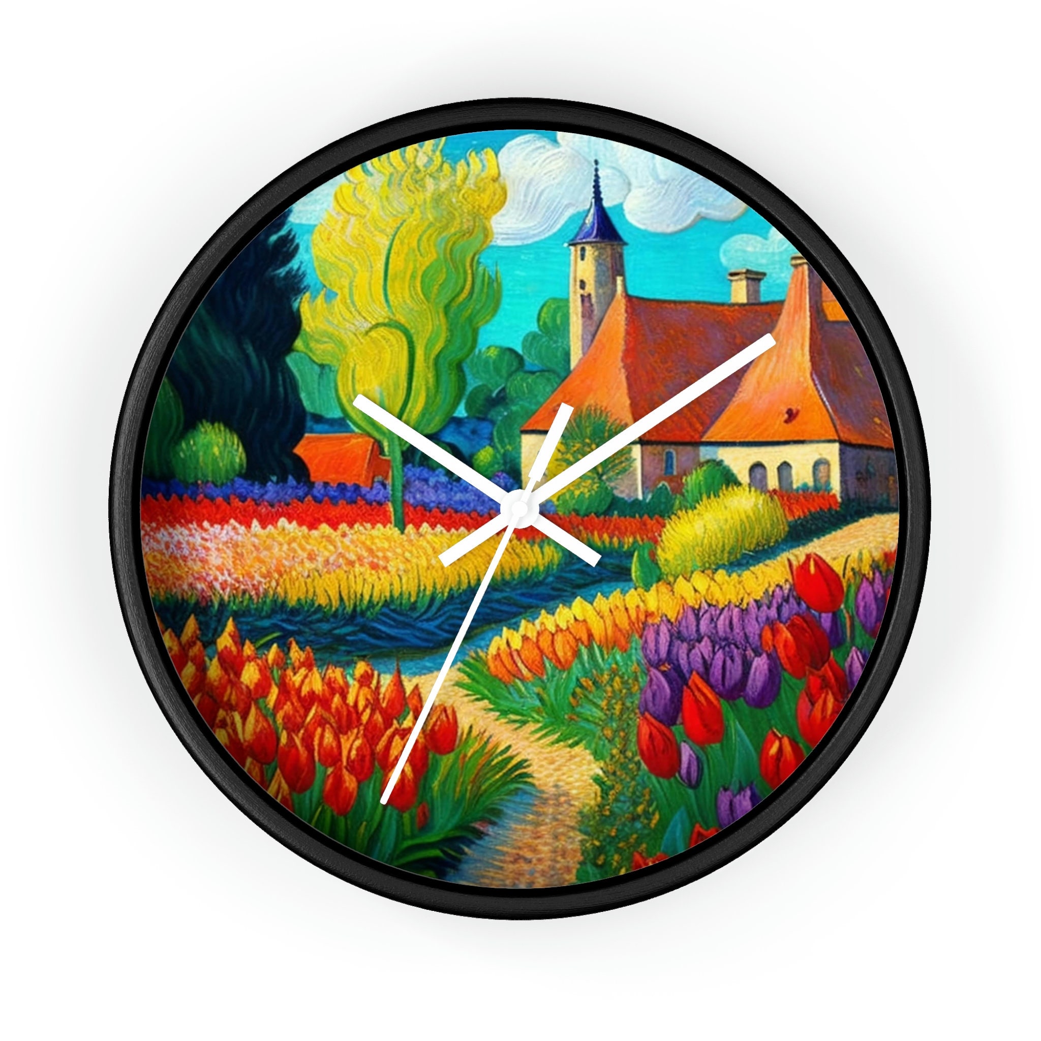 Van Gogh Clock Wall Decor Van Gogh Style Art Clock Home Interior Decor ...