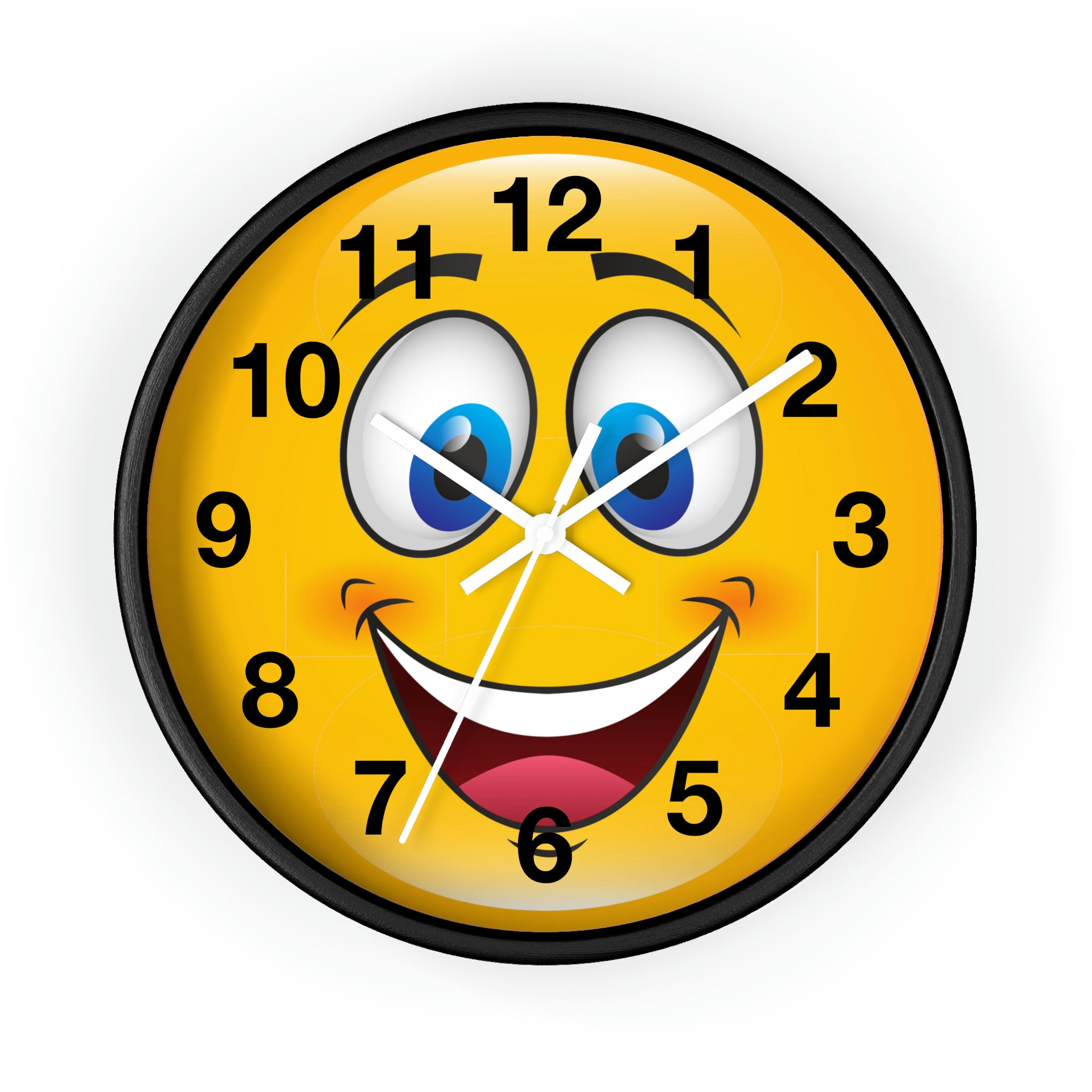 Smile Clock Face Smile Decor Clock Funny Decor Clock Wall Decor Clock ...