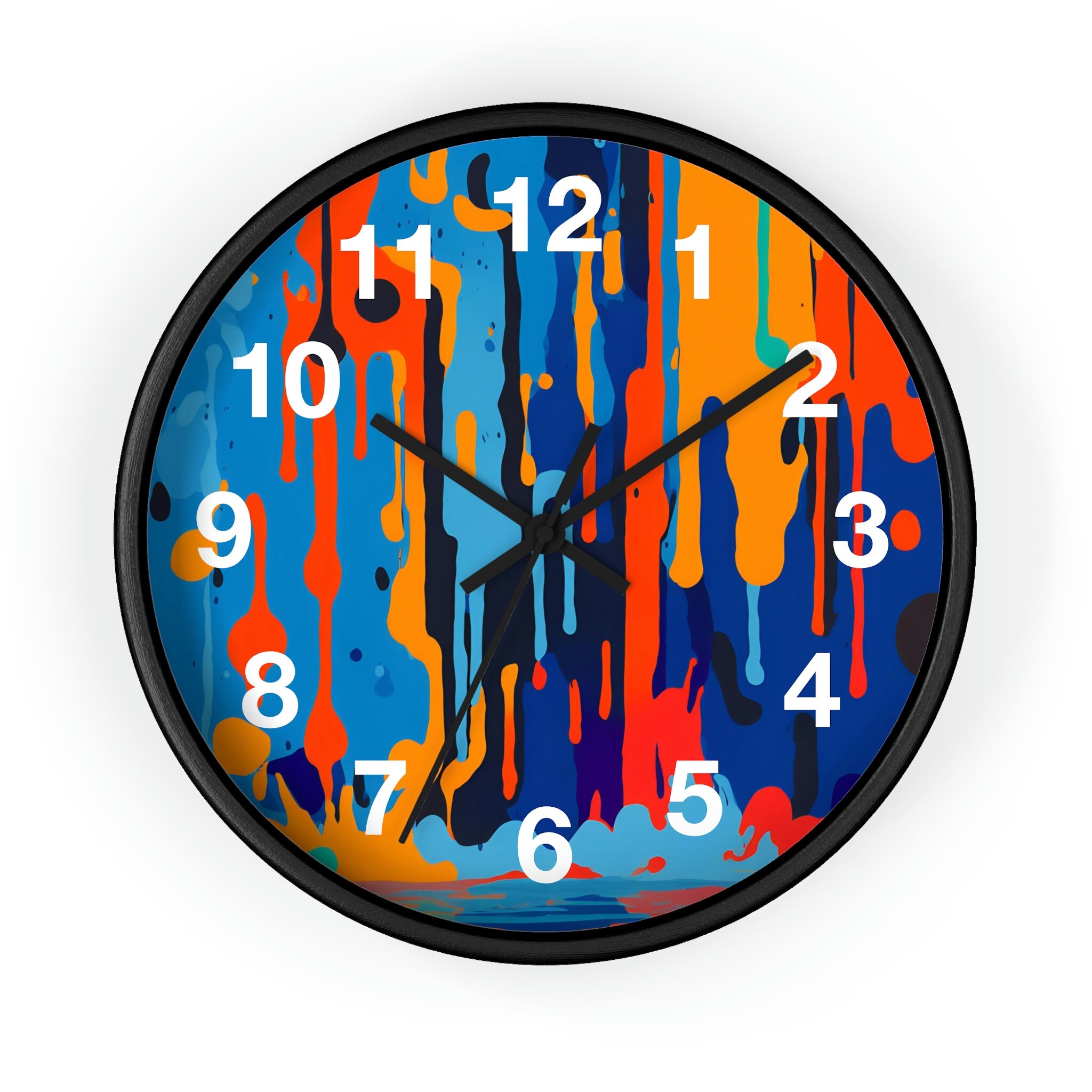 Colourful Clock Wall Colourful Decor Clock Colour Splash Design Decor ...