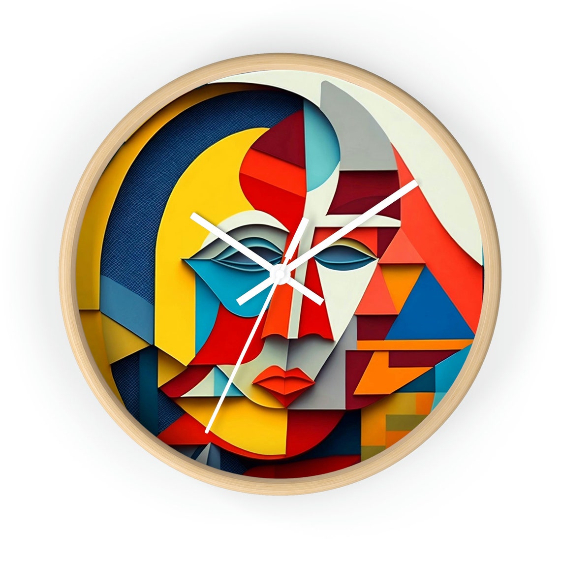Cubism Clock Picasso Style Decor Clock Wall Decor Cubism Art Clock Home Design Interior Picasso ...