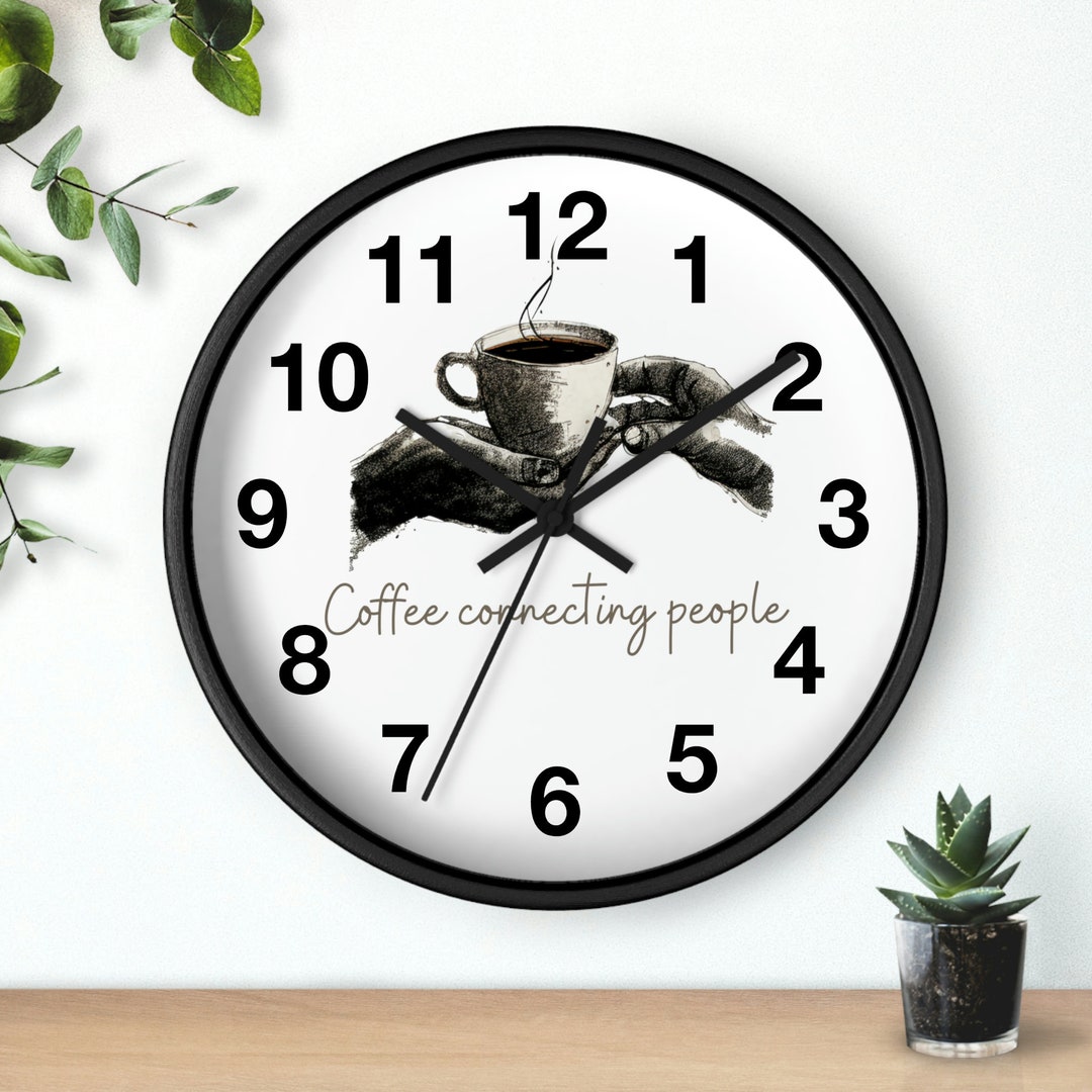 Coffe Clock Coffee Decor Kitchen Clock Home Interior Dining Clock House ...