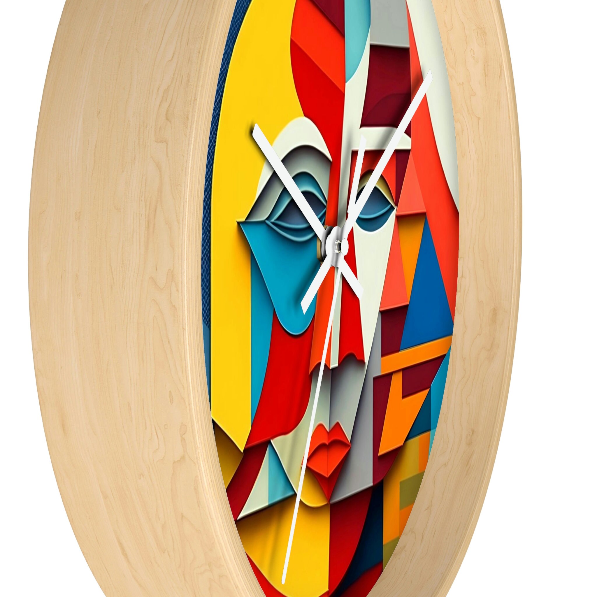 Cubism Clock Picasso Style Decor Clock Wall Decor Cubism Art Clock Home ...