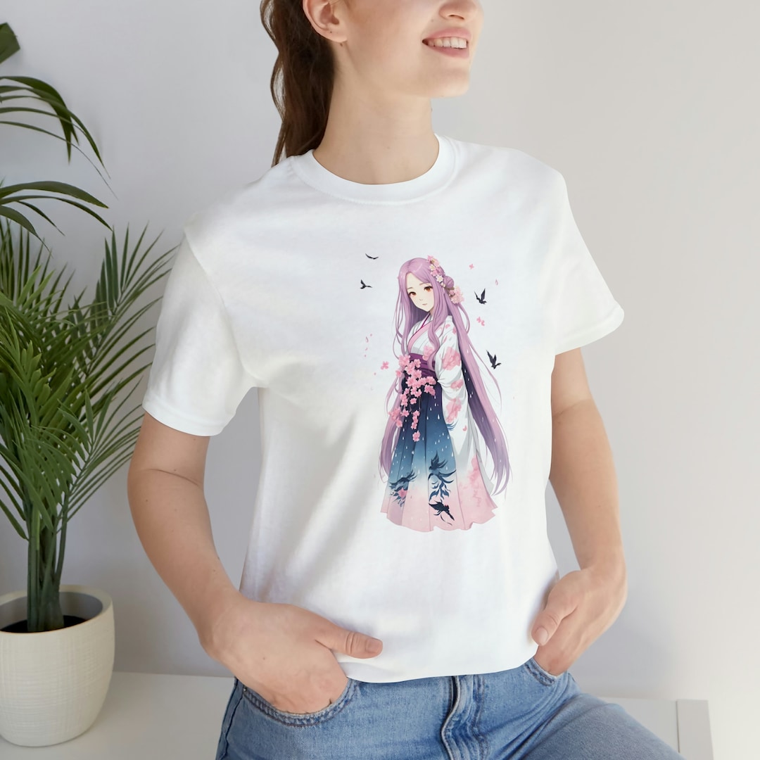 Anime T Shirt Anime Girl Shirt Japan Style Tshirt Anime Unisex Jersey ...