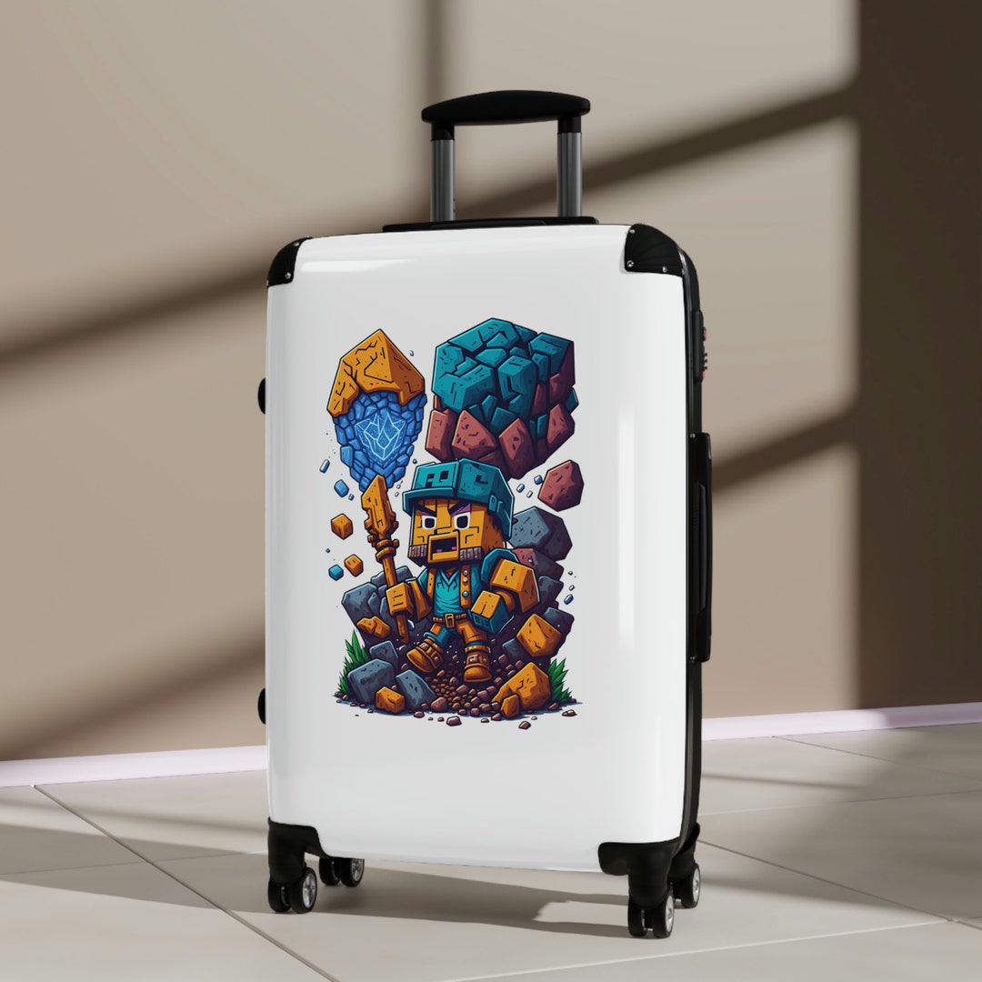 Minecraft Suitcase Gamer Suitcase Unique Design Suitcase Travel Modern ...