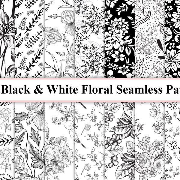 Floral Pattern Printable - Etsy