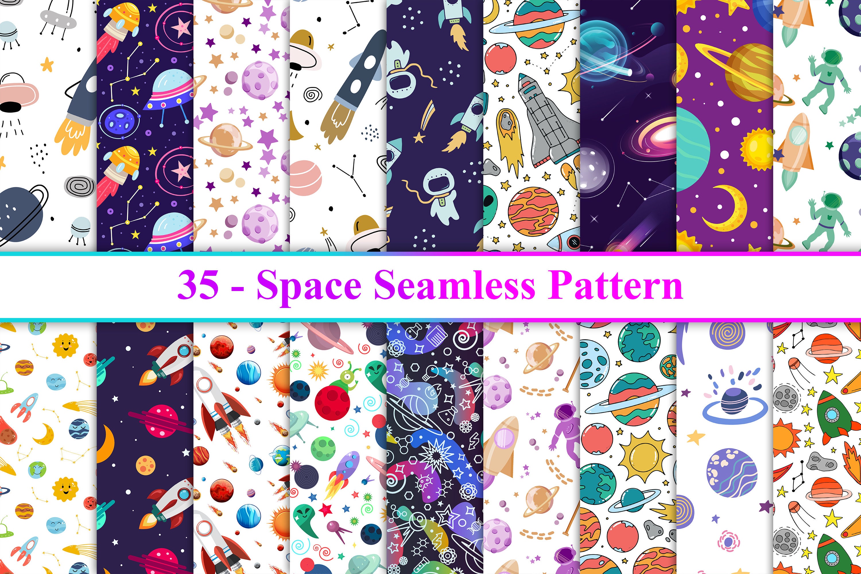 Space Seamless Pattern Space Digital Paper Space Background - Etsy