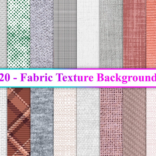 Fabric Digital Paper - Etsy