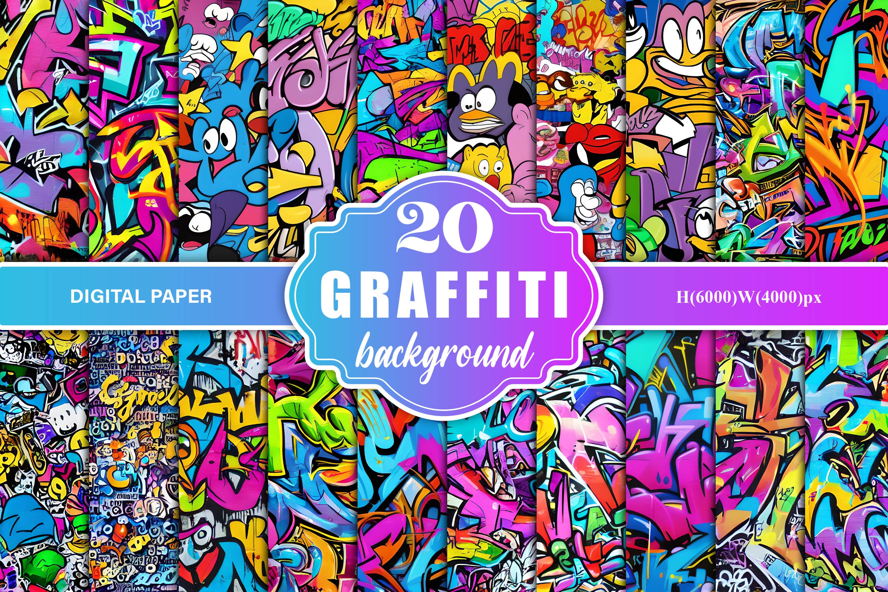 Colorful Graffiti Background