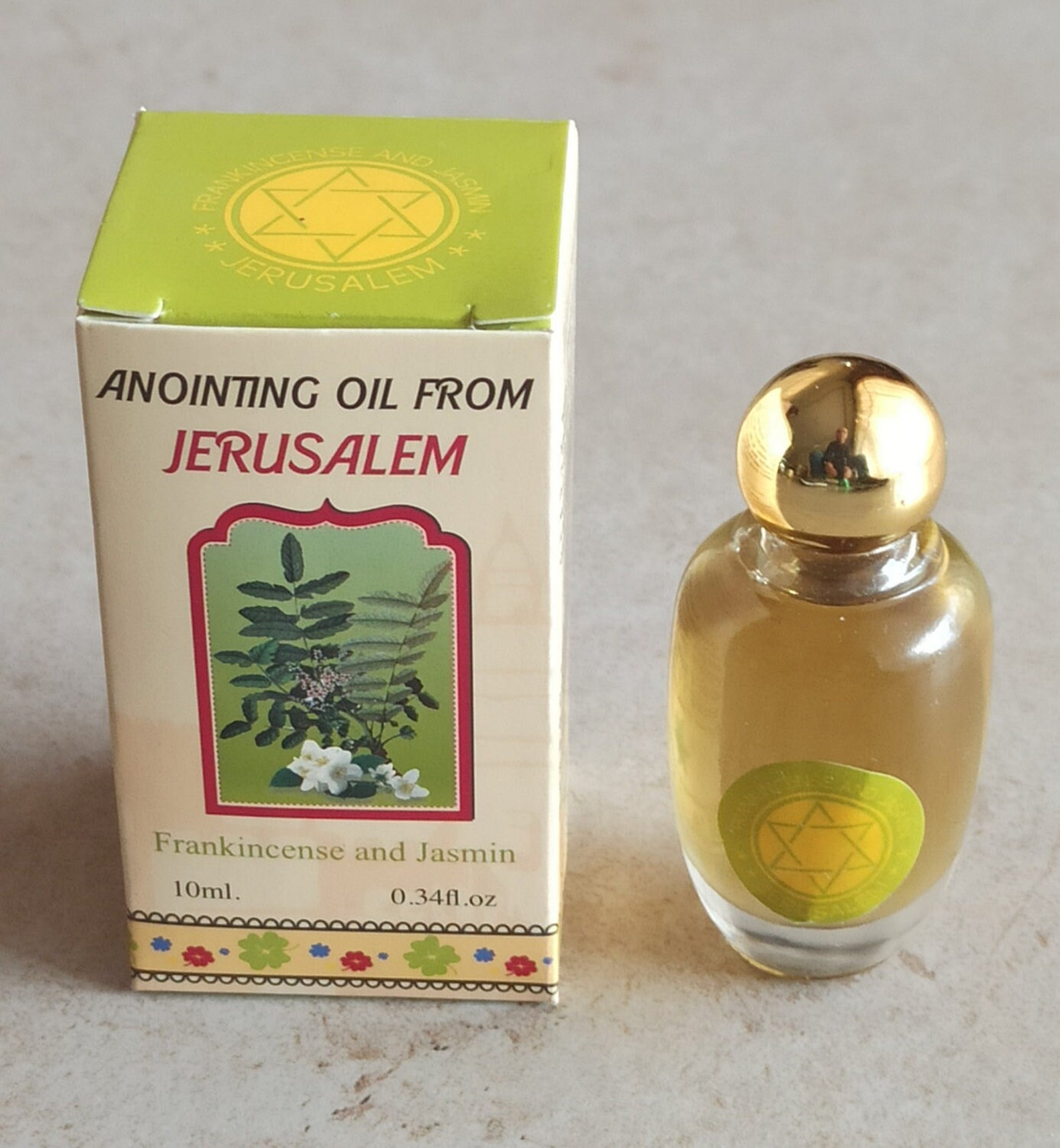 Anointing Oil From Jerusalem Frankincense and Jasmin Bless Hand Made Holy Land - Etsy