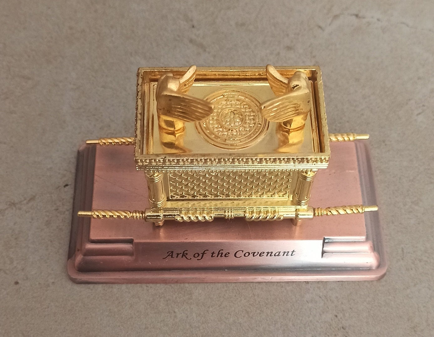 Small Replica Gold Plated Jewish Ark of the Covenant on Copper - Etsy