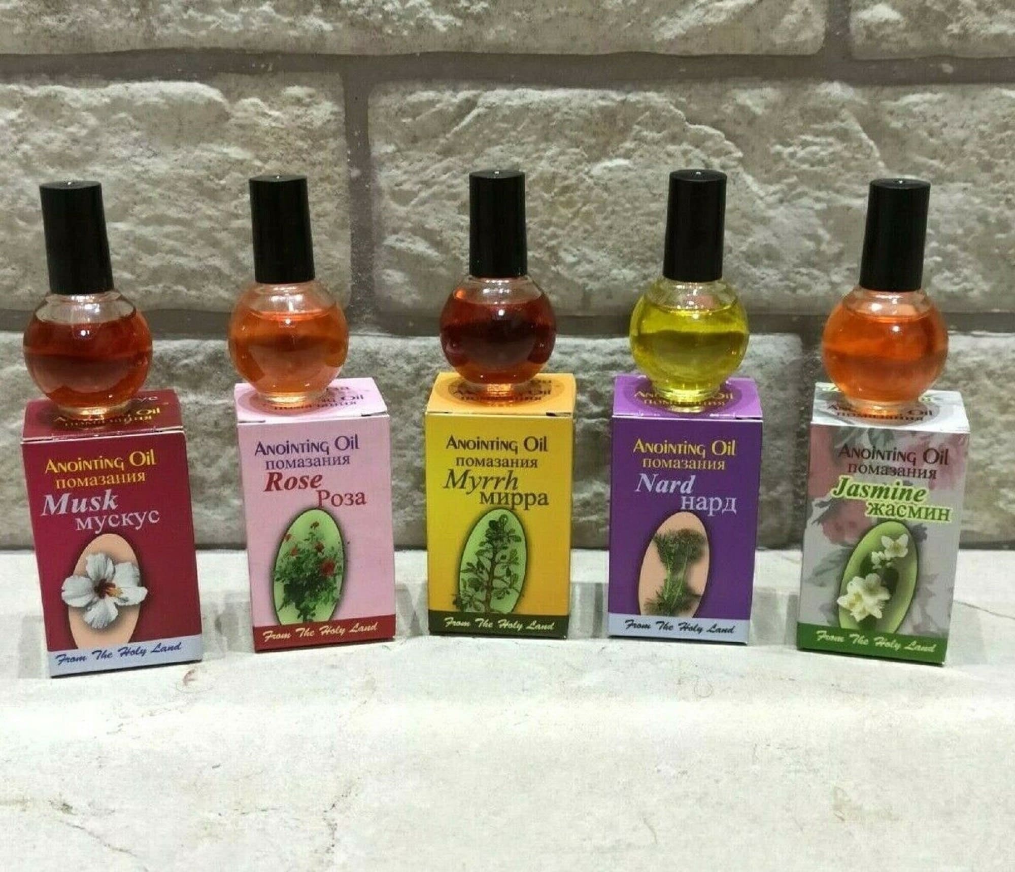 5 Anointing Oil Jerusalem Holy Land Musk Myrrh Rose Nard - Etsy