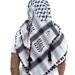 Keffiyeh Black and White Tag Shawl Scarf Palestinian Keffiyeh Gift Men ...