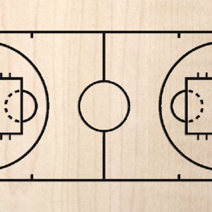 Basketball Court SVG Files | Basketball Court Outline Clip Art ...