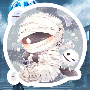 Mummy Sticker Sheet Cute Mummy Sticker Spooky Mummy Sticker Anime Mummy ...