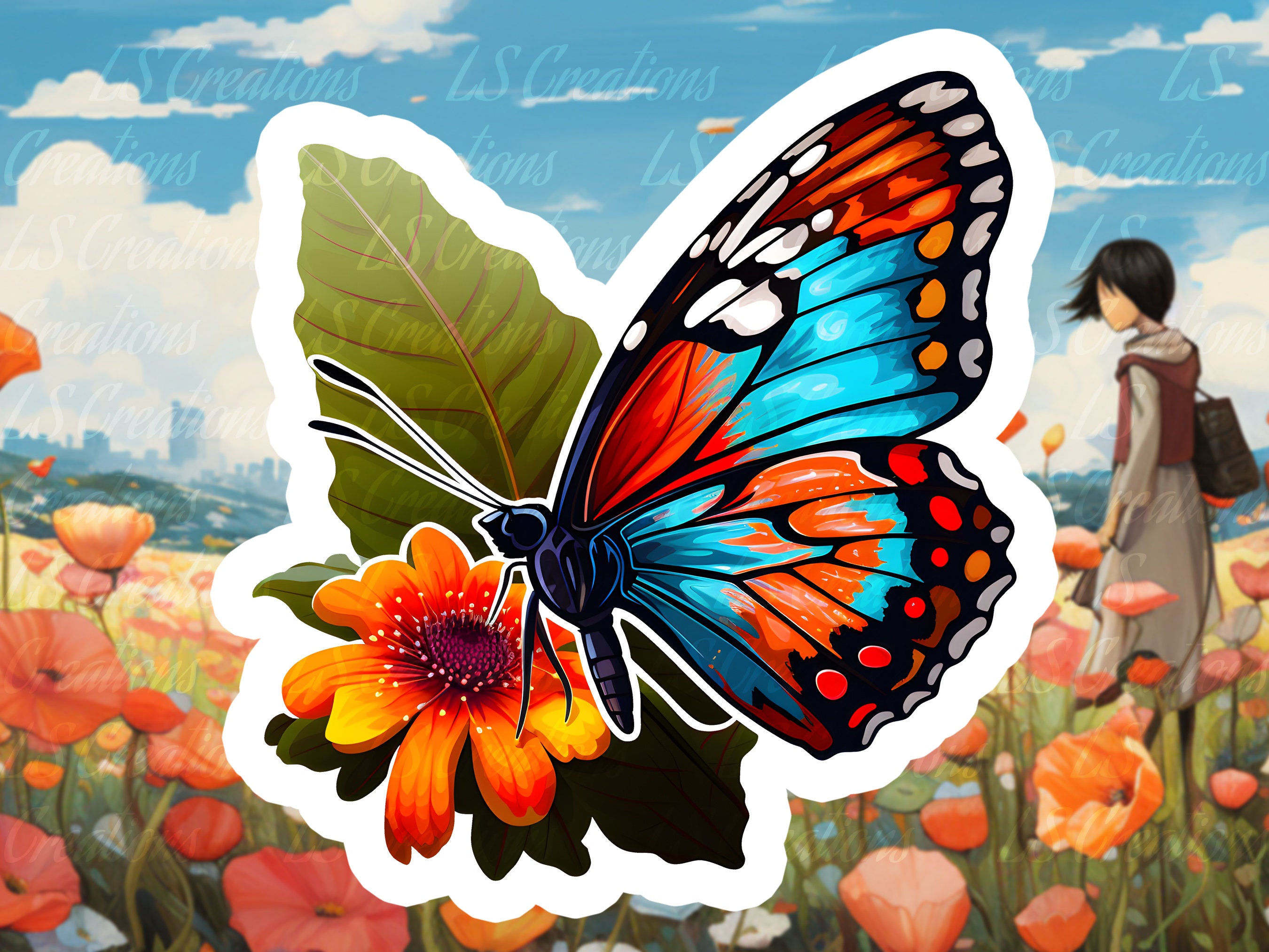 Butterfly Sticker Sheet Cute Butterfly Sticker Adorable Butterfly ...