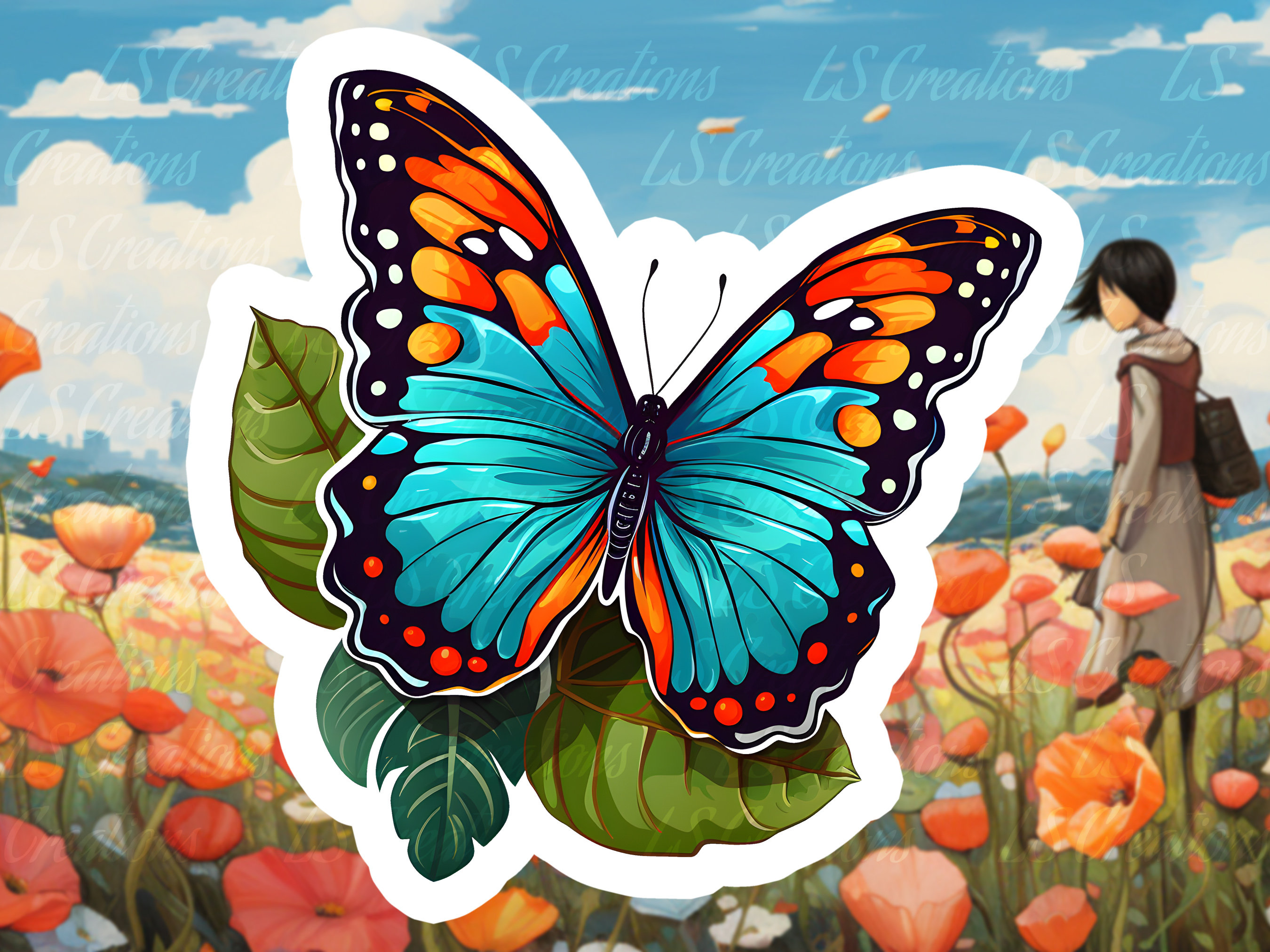 Butterfly Sticker Sheet Cute Butterfly Sticker Adorable Butterfly ...