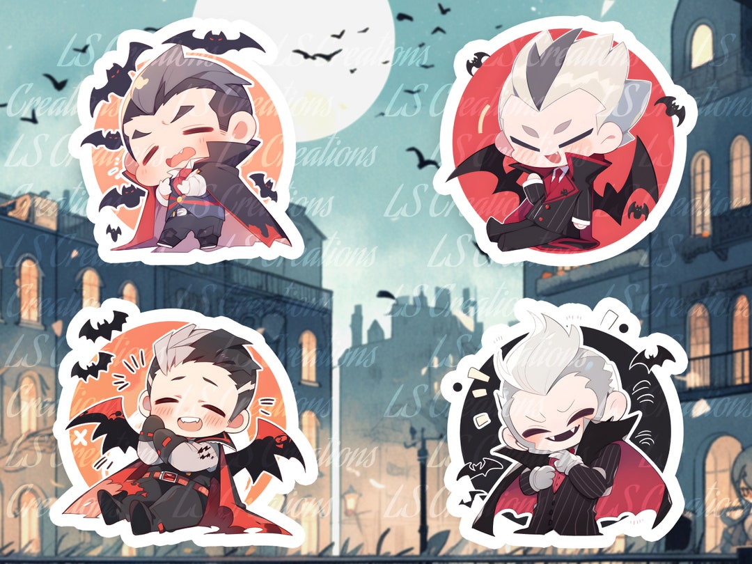 Vampire Sticker Sheet Adorable Vampire Sticker Anime Vampire Sticker ...