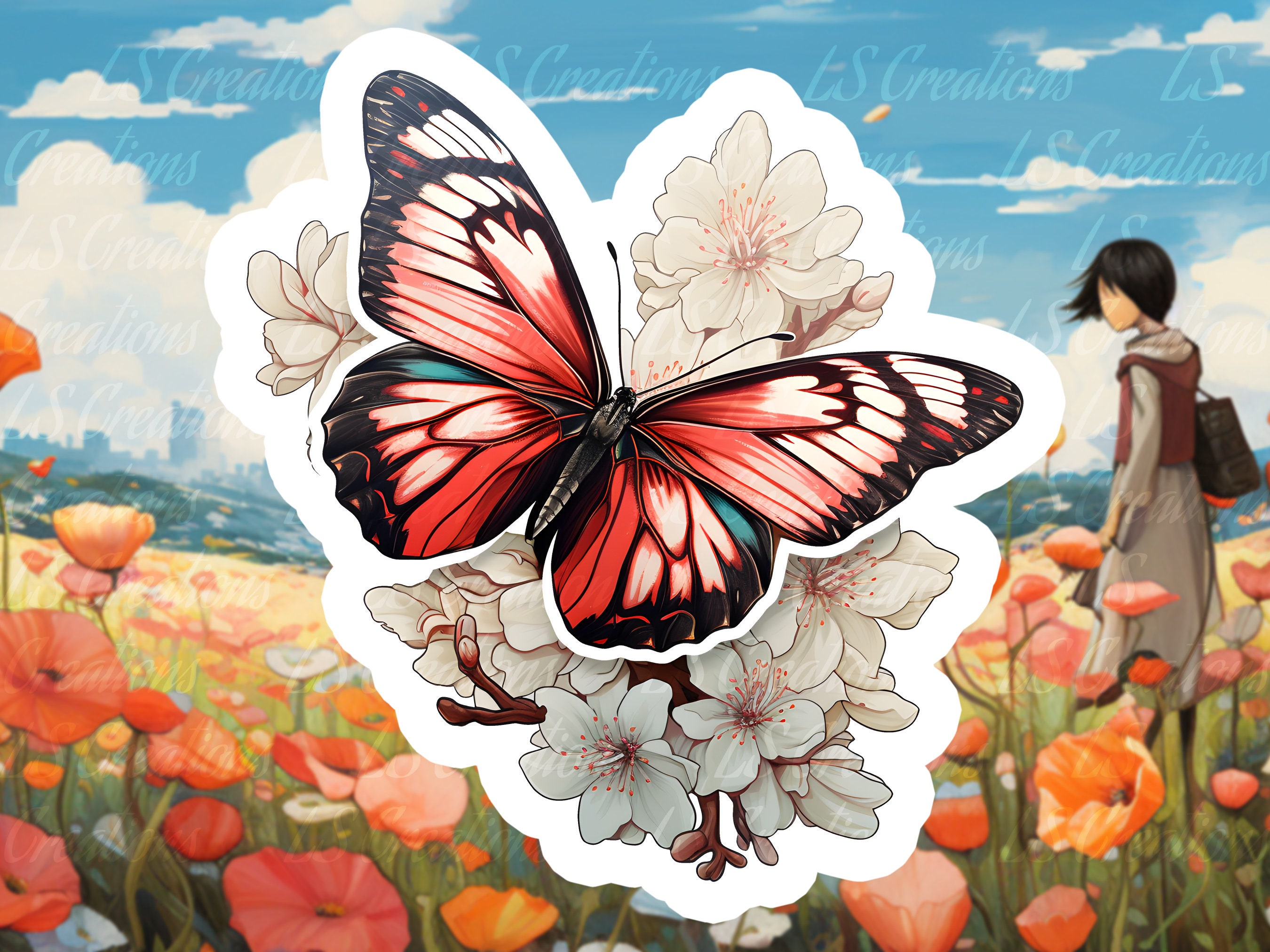 Butterfly Sticker Sheet Cute Butterfly Sticker Adorable Butterfly ...