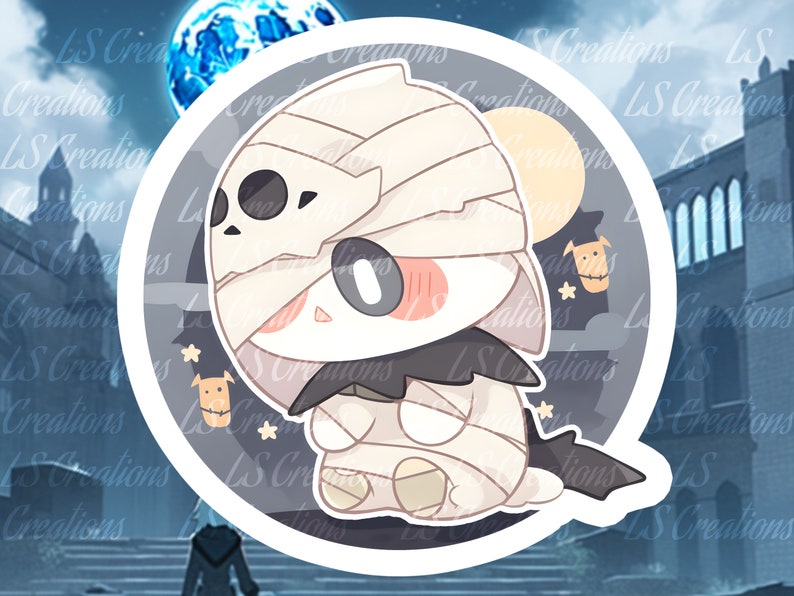 Mummy Sticker Sheet Cute Mummy Sticker Spooky Mummy Sticker Anime Mummy ...
