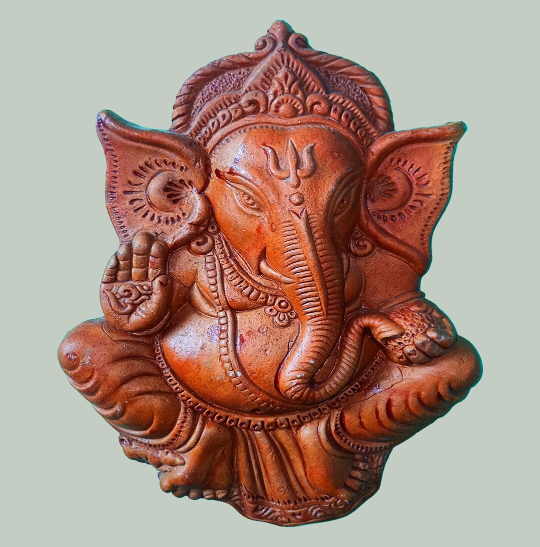 Lord Ganesha Wall Decor Hanging Statue /murti / Terracotta Art ...