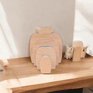 Wooden Montessori Pineapple Puzzle Healty and Educational Toy - Etsy